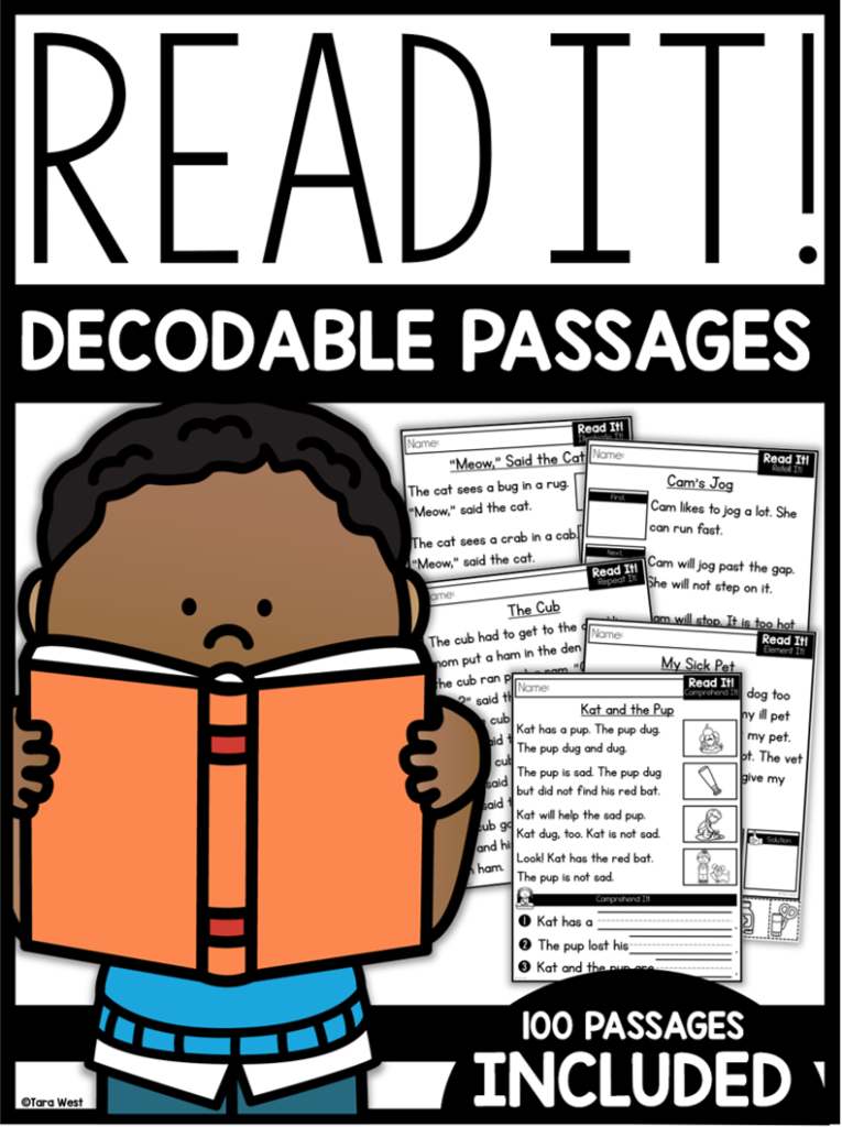Read It! Decodable Comprehension Passages [giveaway + freebie] - Little ...