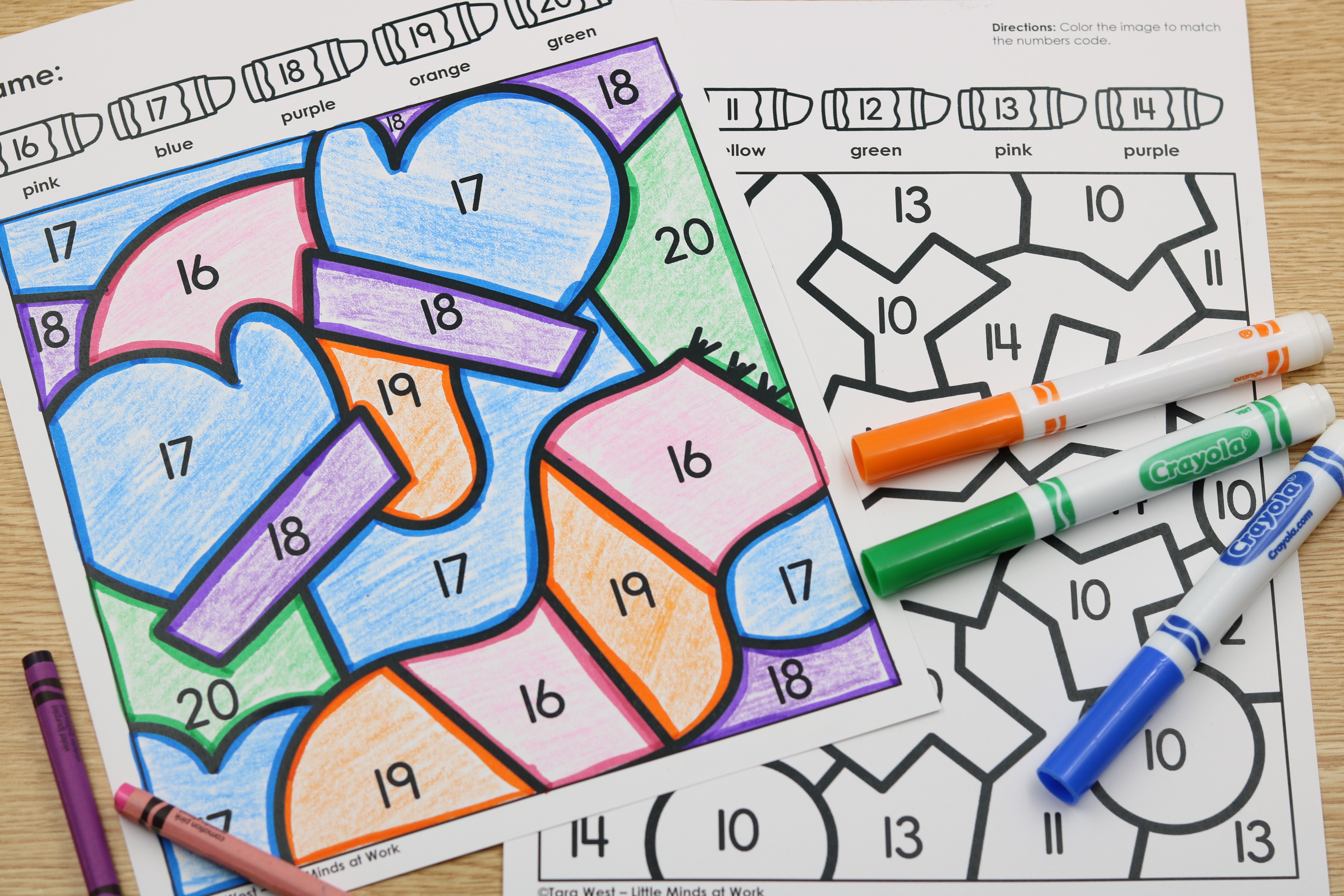 January Numbers Color by Code Free Download | Numbers 1–20 and Counting ...