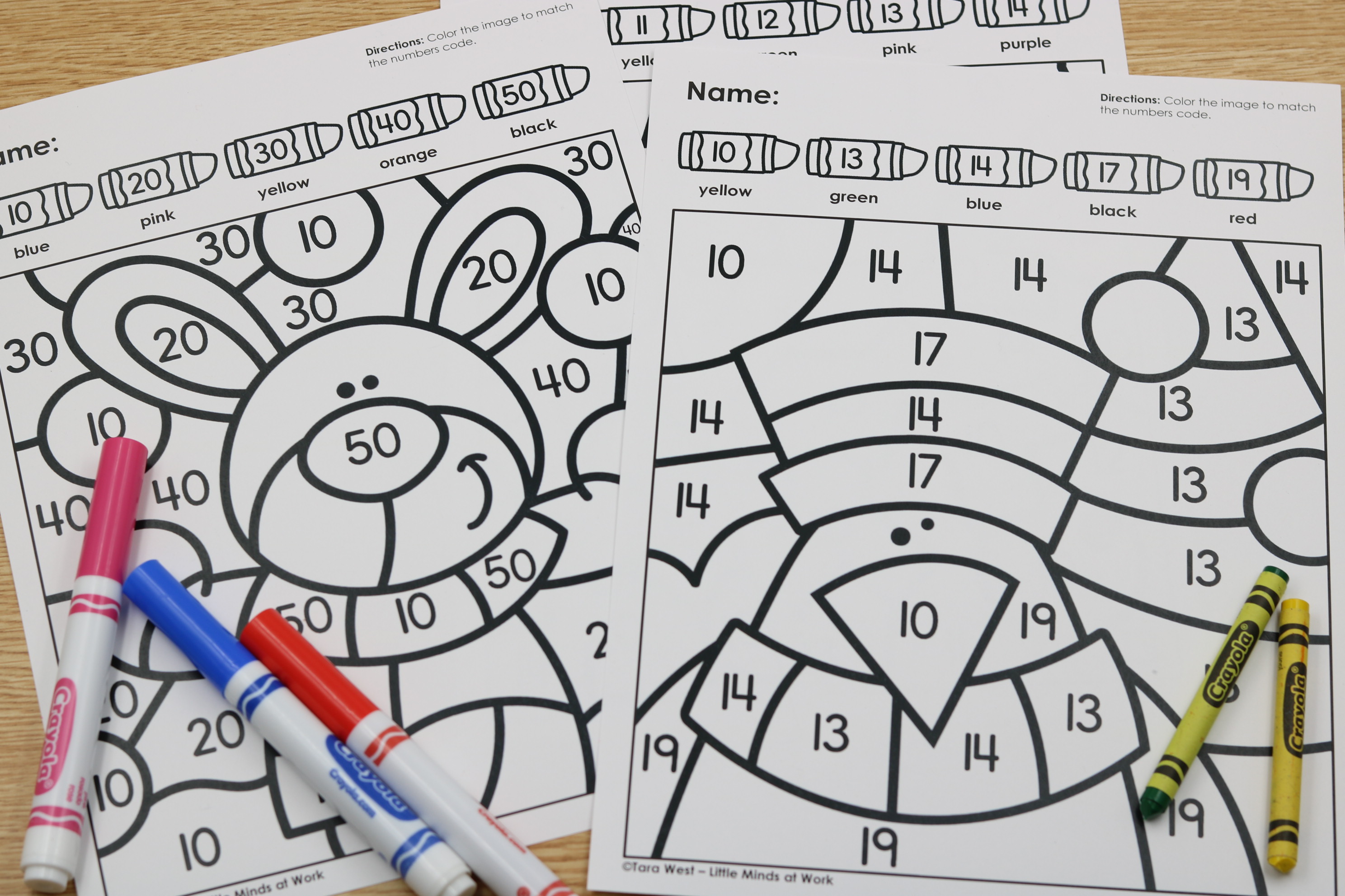 January Numbers Color by Code Free Download | Numbers 1–20 and Counting ...